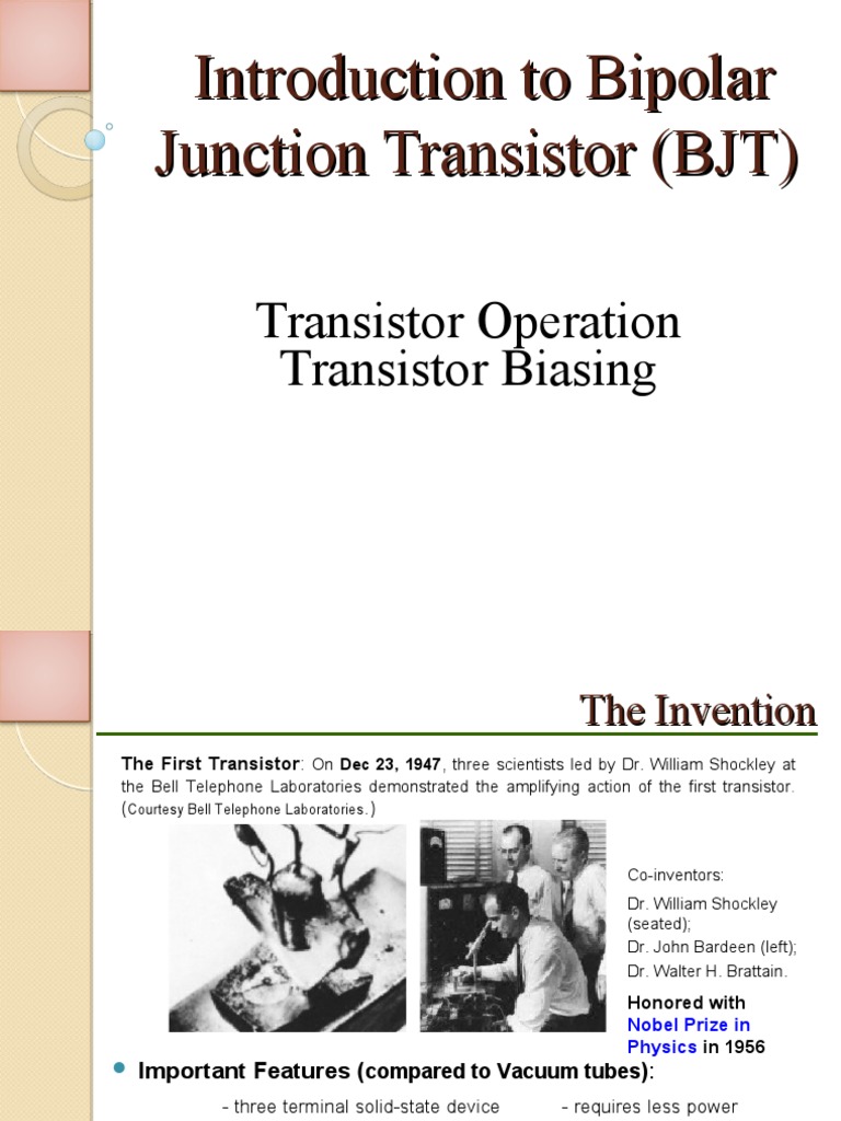 BJT Operation and Biasing | PDF | Bipolar Junction Transistor | Transistor