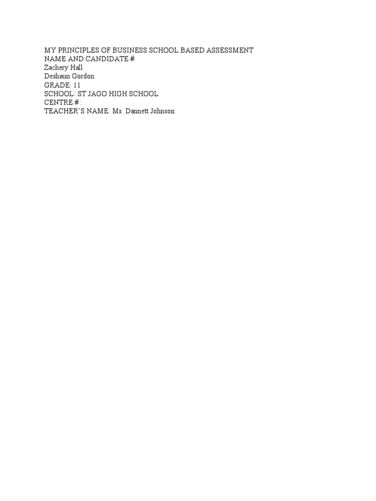 Principles of Business Sba Zachery | PDF | Information | Information ...