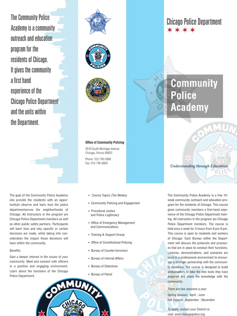 Chicago Community Police Academy Program | PDF | Police