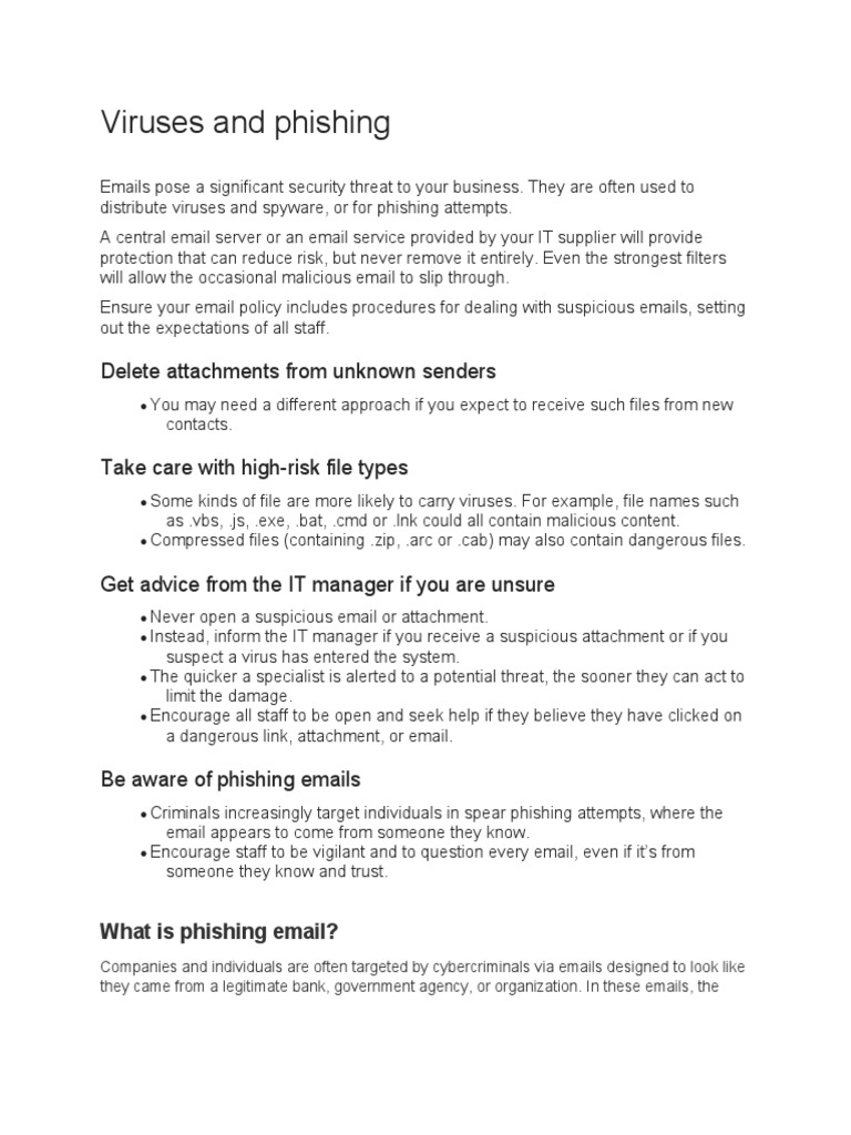 Phishing Email Awareness and Examples | PDF
