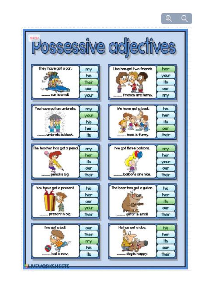 Possessive Adjectives | PDF