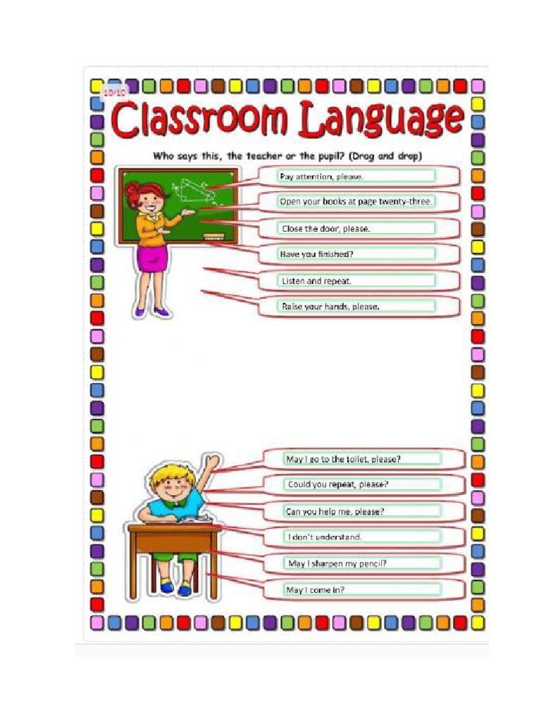 Classroom Language | PDF