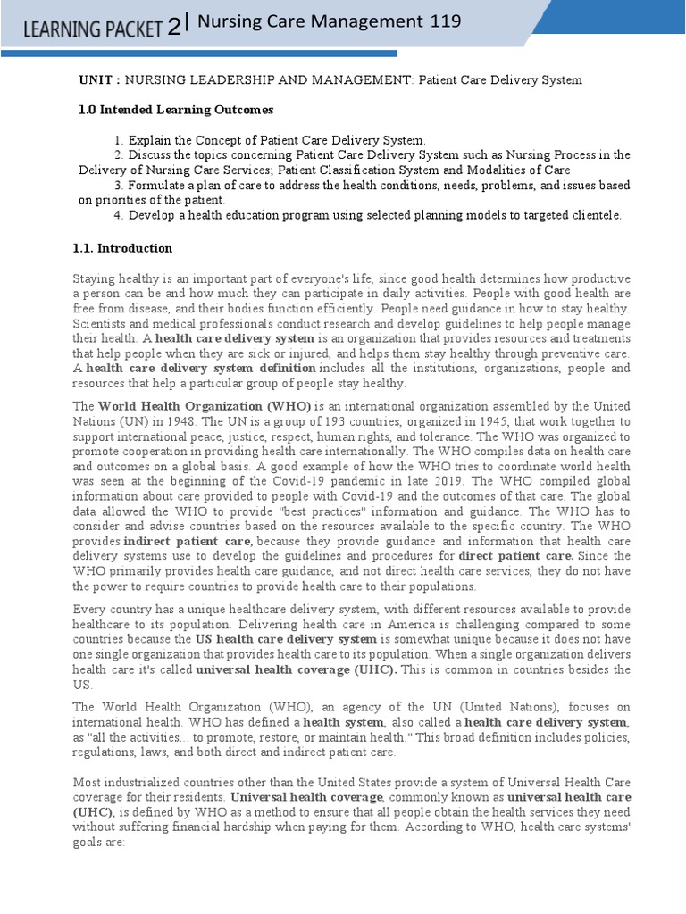 Apacible NCM119-LP2 | PDF | Nursing | Health Care