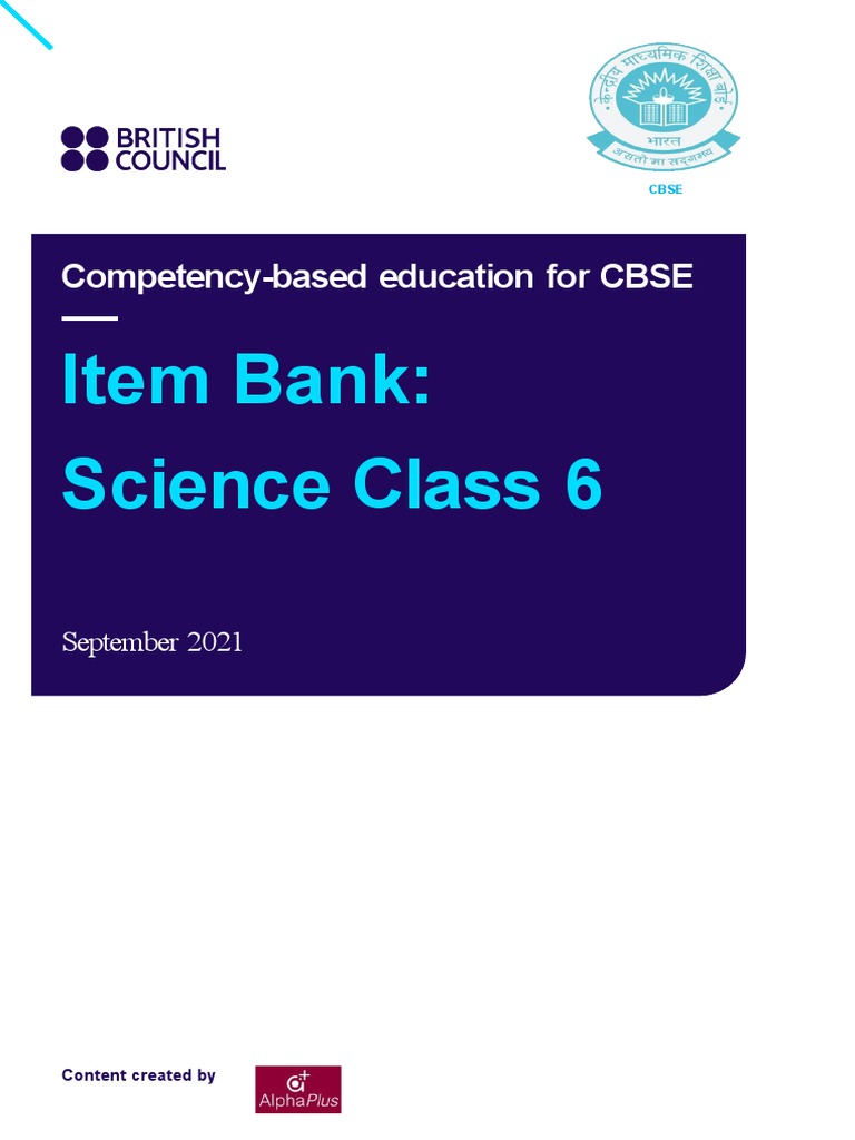 Item Bank Science Class 6 | PDF | Flowers | Petal