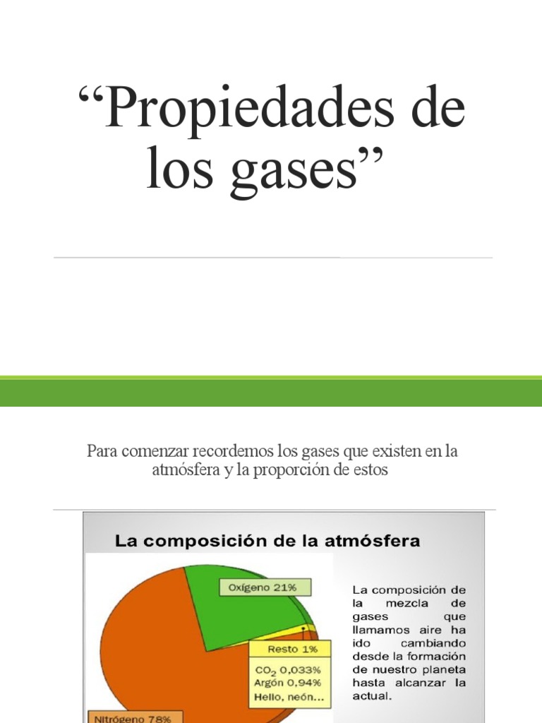 Propiedades de Los Gases 7° 2020 | PDF
