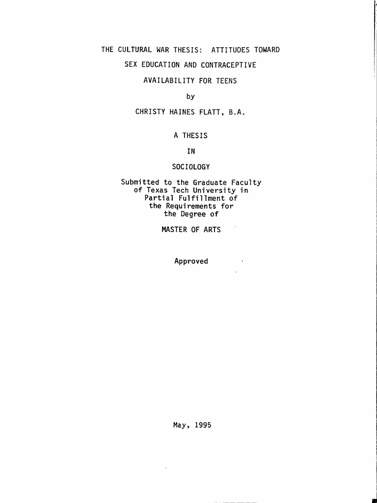 31295009252957 1 Pdf Sex Education Dependent And Independent Variables