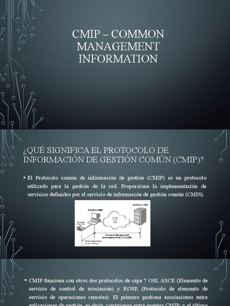 CMIP - Common Management Information | PDF | Modelo osi | Objeto ...
