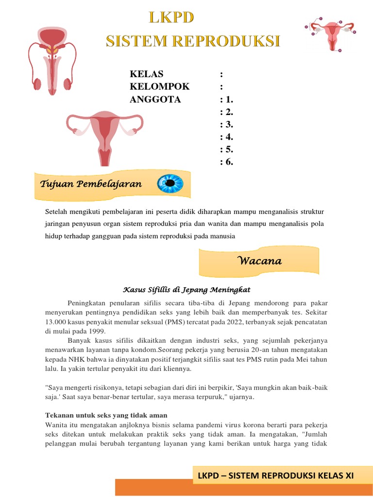 LKPD Sistem Reproduksi I | PDF