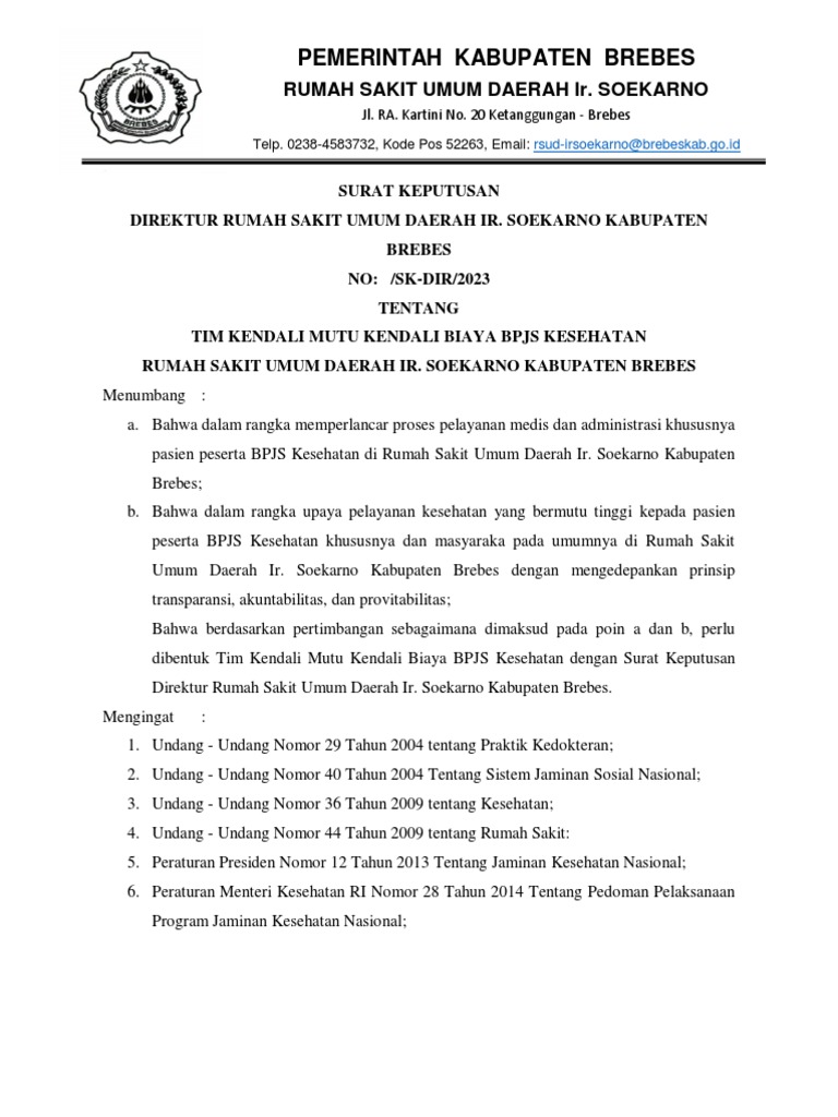 Tim Kendali Mutu Kendali Biaya A Pdf