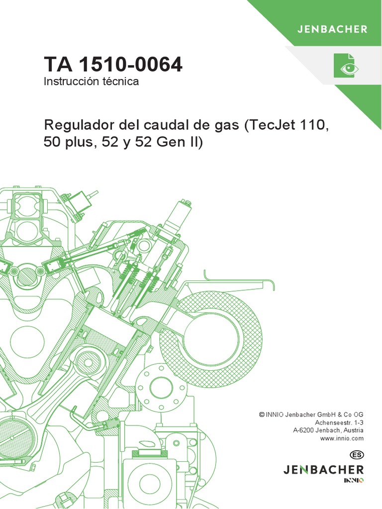 Regulador de gas TecJet 110 y 52 | PDF | Gases | Enchufes y tomas de ...