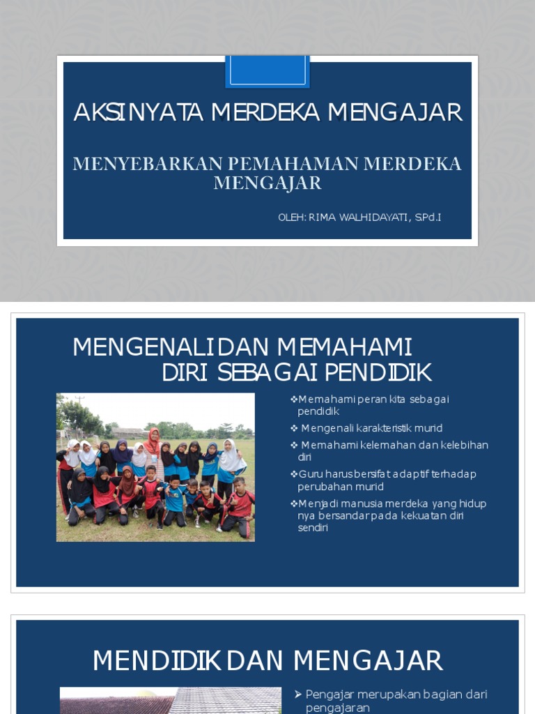 Merdeka Mengajar: Peran dan Pendekatan Pendidik | PDF
