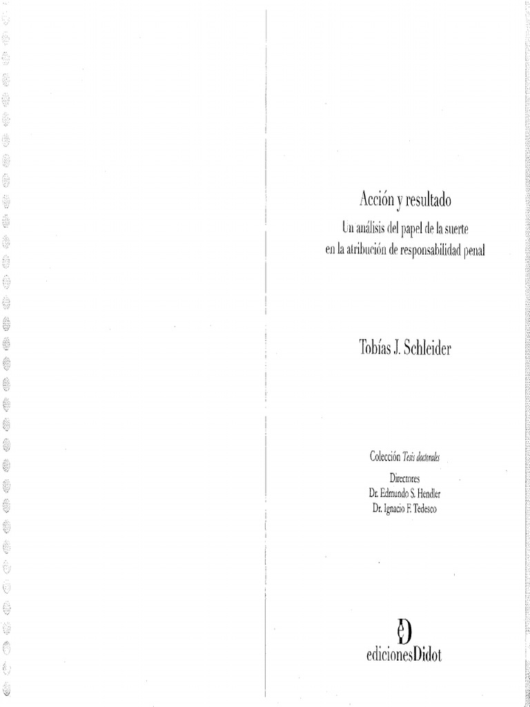 2.18 - Schleider - Acción y Resultado (Fragmento) | PDF | Derecho penal ...