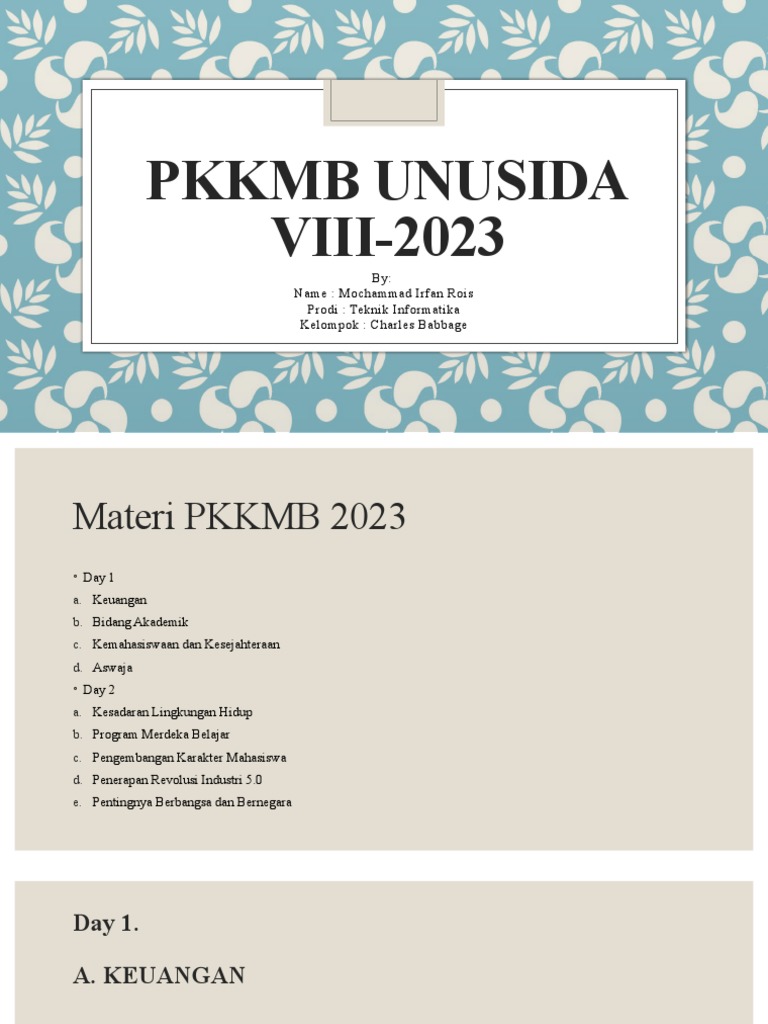 PKKMB 2023 | PDF | Karier & Perkembangan | Sains & Matematika