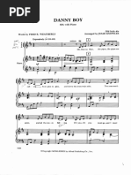 Danny Boy (Original Sheet Music in Key of D Maj) | PDF