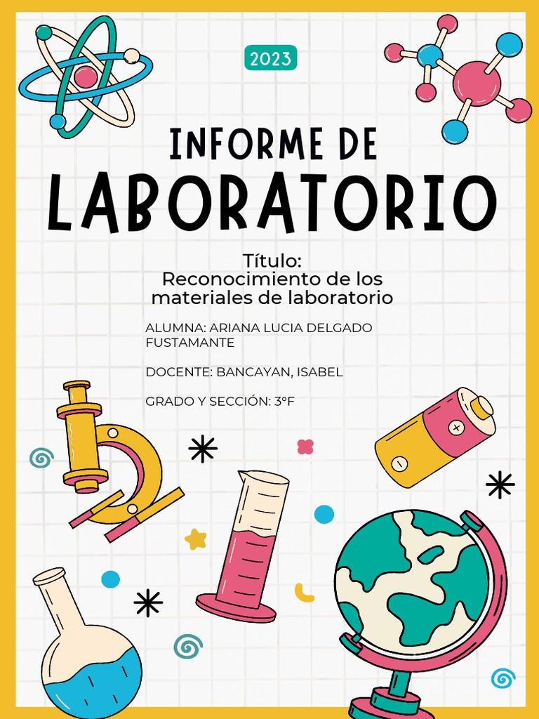 Portada para Informe de Laboratorio | PDF | Laboratorios | Destilación