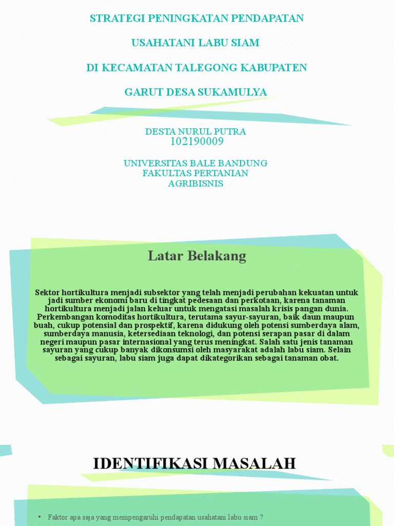 SEMINAR Usulan Penelitian Desta Nurul.P | PDF