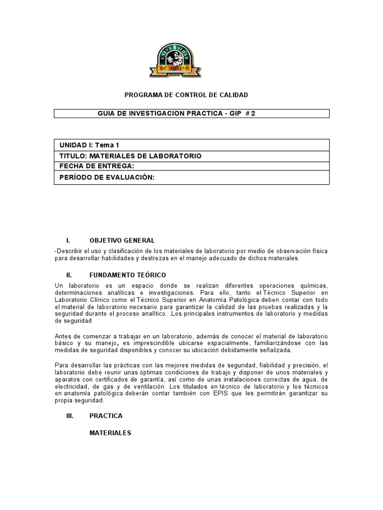 Analisis Gip 2 | PDF | Laboratorios | Agua