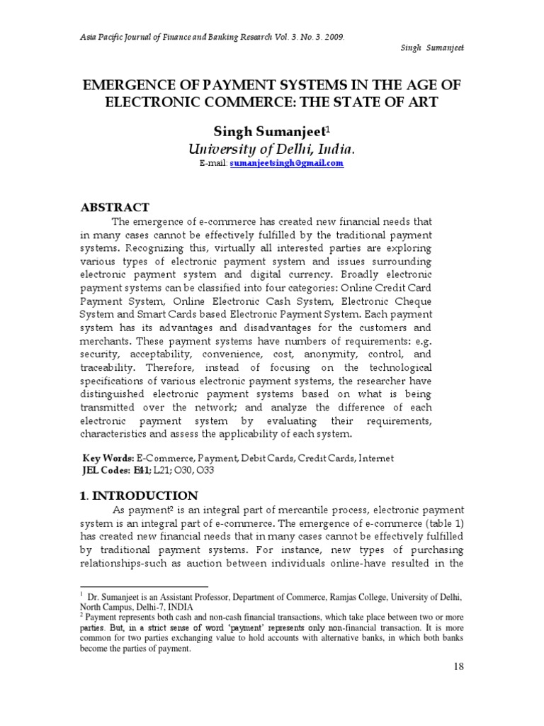 Electronic Payment System | PDF | Cheque | Credit Card