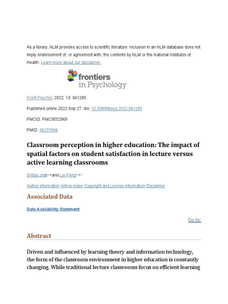 Classroom Facilities | Download Free PDF | Constructivism (Philosophy ...