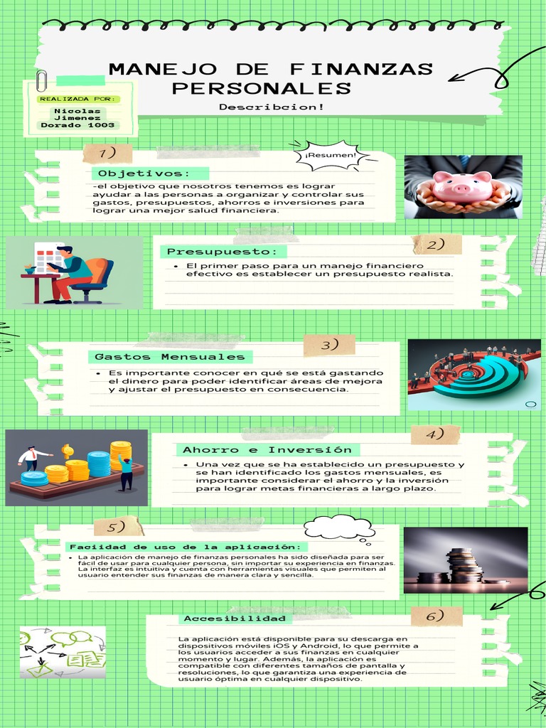 Infografía de Manejo de Finanzas Personales | PDF | Presupuesto ...