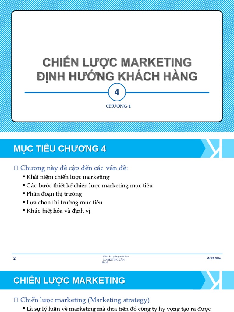 SLIDE Marketing Can Ban - C4. Chien Luoc Marketing | PDF