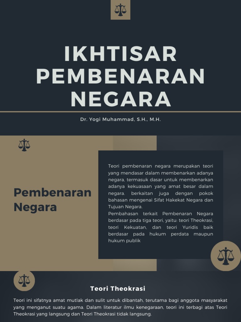 Ikhtisar Pembenaran Negara | PDF | Politik | Filsafat