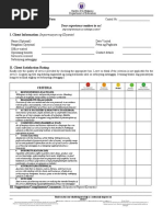 Client Satisfaction Measurement Form | PDF | Business