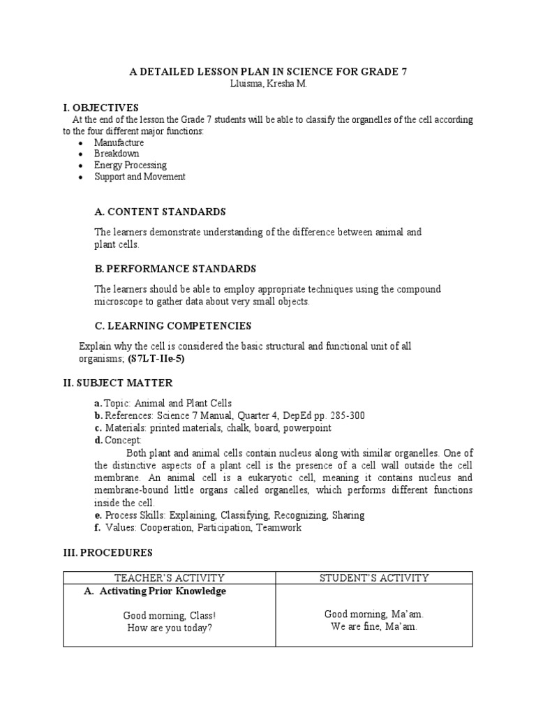 Grade 7 Science: Cell Organelles | PDF | Endoplasmic Reticulum | Cell ...