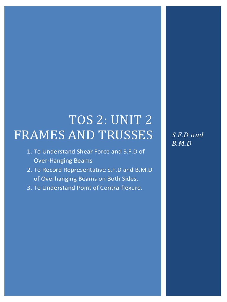 Unit 2 Frames and Trusses Upto Method of Joints | PDF | Truss | Beam ...
