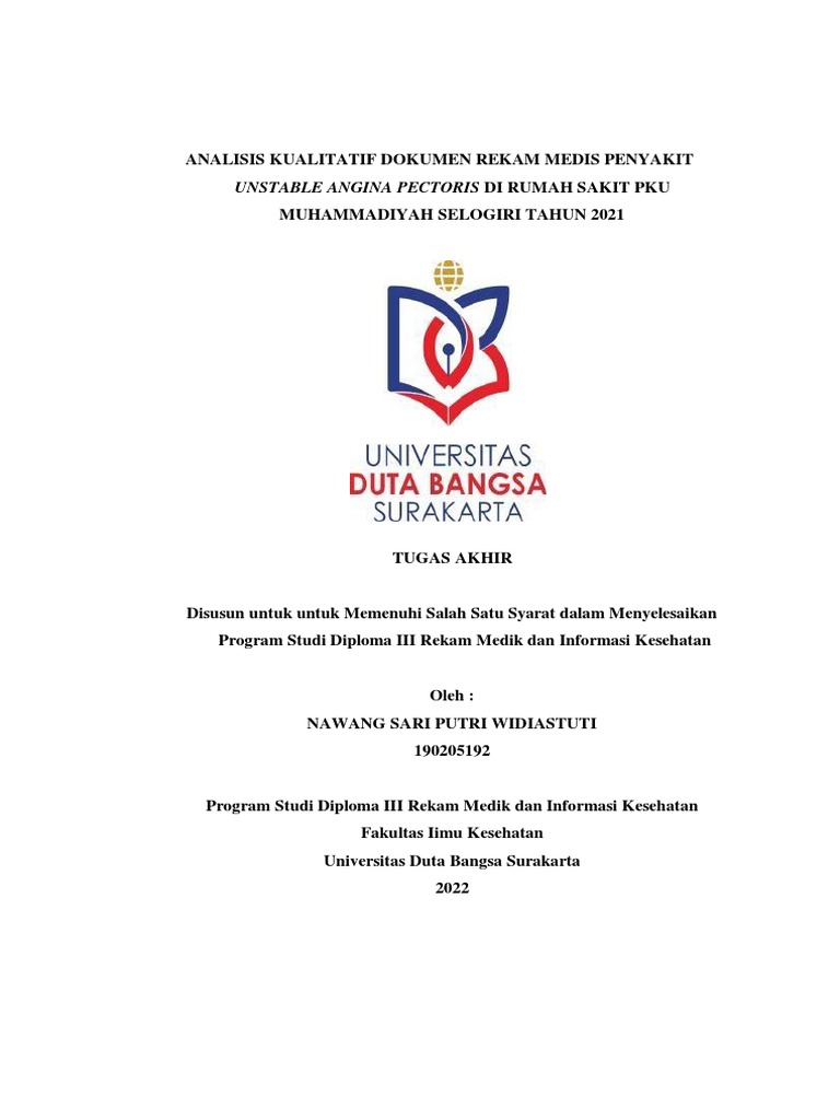 Analisis Kualitatif Dokumen Rekam Medis | PDF