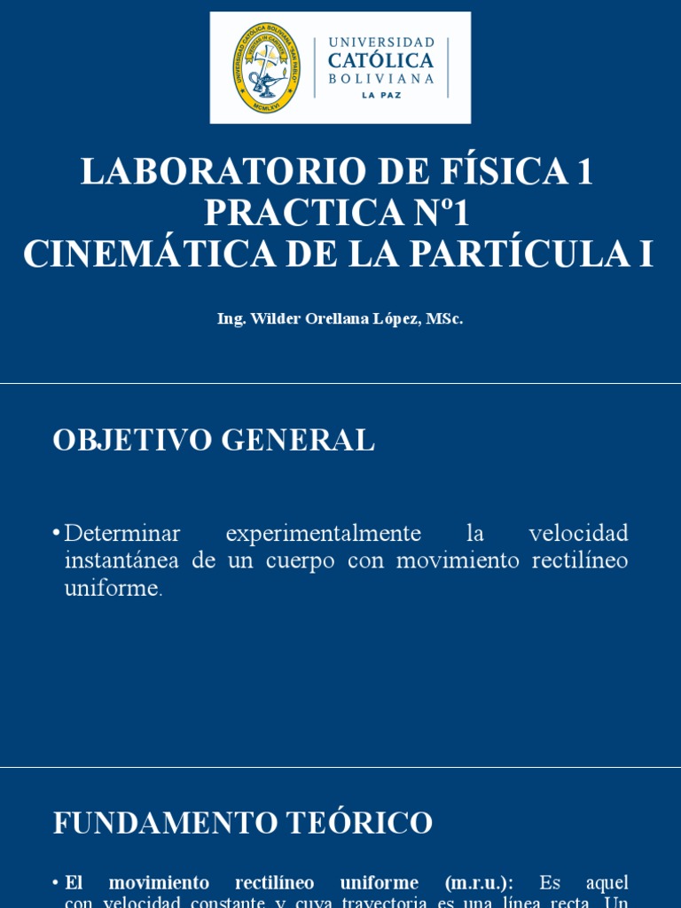 1.cinematica de La Particula I | PDF