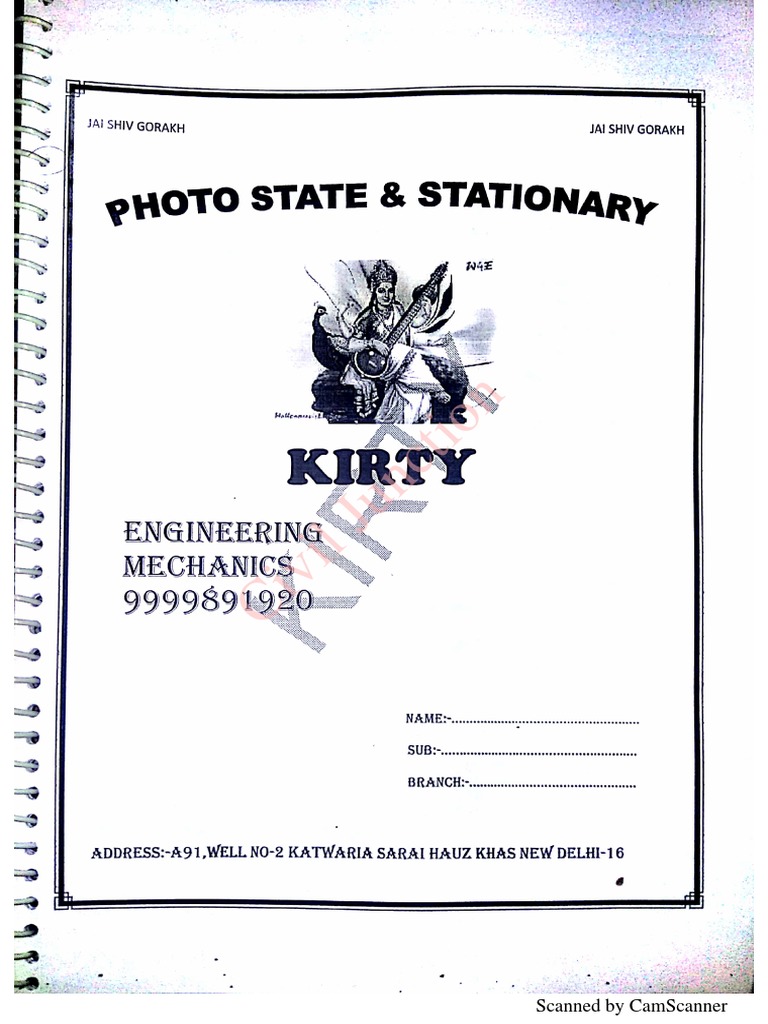 Engineering Mechanics Civil Junction | PDF