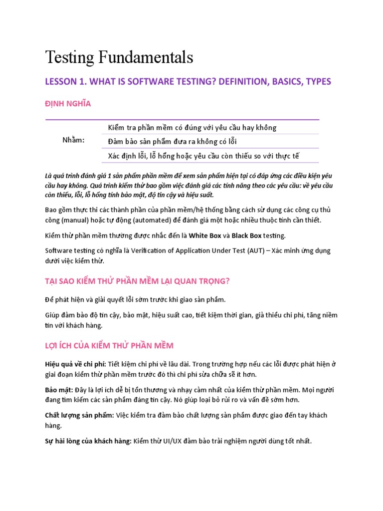 SOFTWARE TESTING - Guru99 | PDF