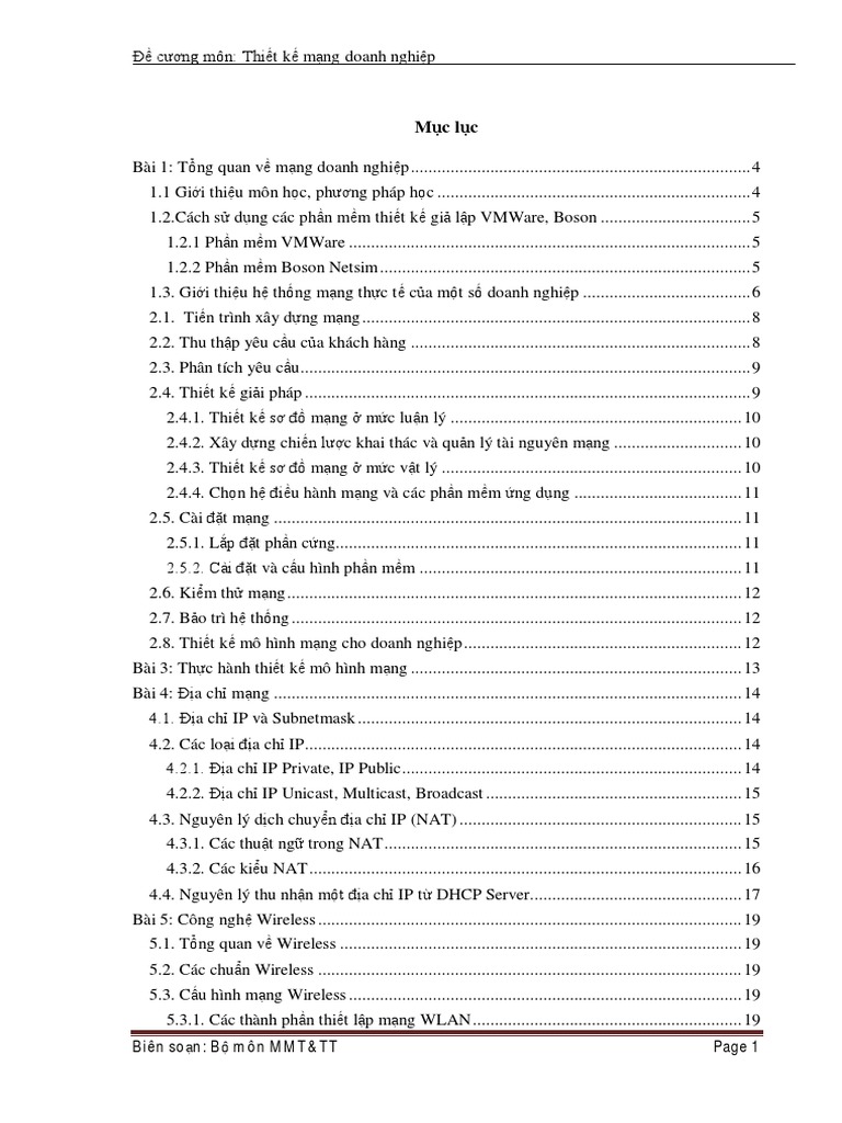 Đề Cương Mang Doanh Nghiep (QTM) | PDF