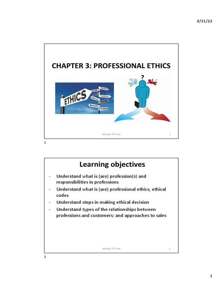 Chapter 3 Professional Ethics Download Free Pdf Profession