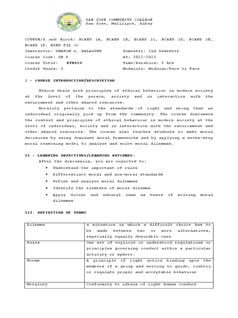 Module 2 | PDF | Morality | Intention
