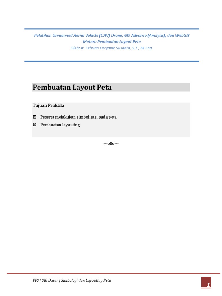 Pembuatan Layouting Peta | PDF