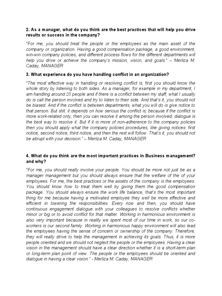 Transcript of Interview | PDF | Employment | Motivational