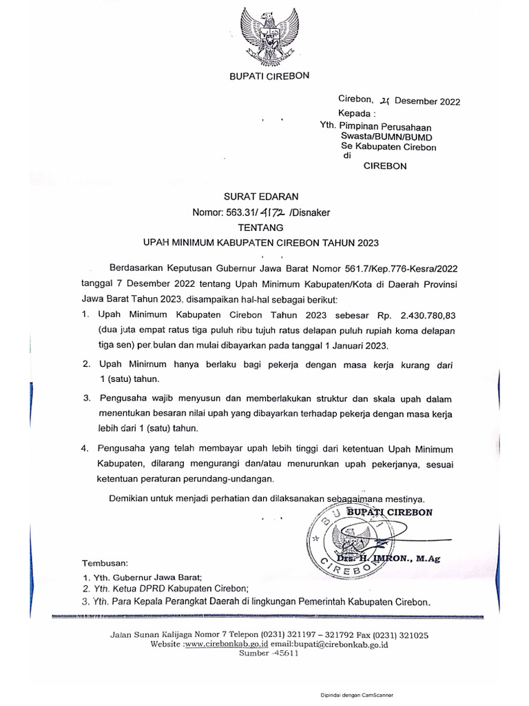 SK Bupati 2023 | PDF