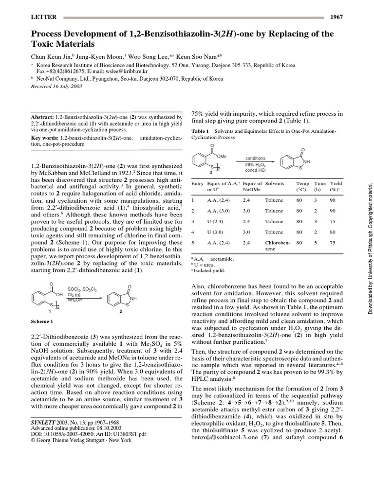 Lee2003 H2O2 | PDF | Chlorine | Toluene