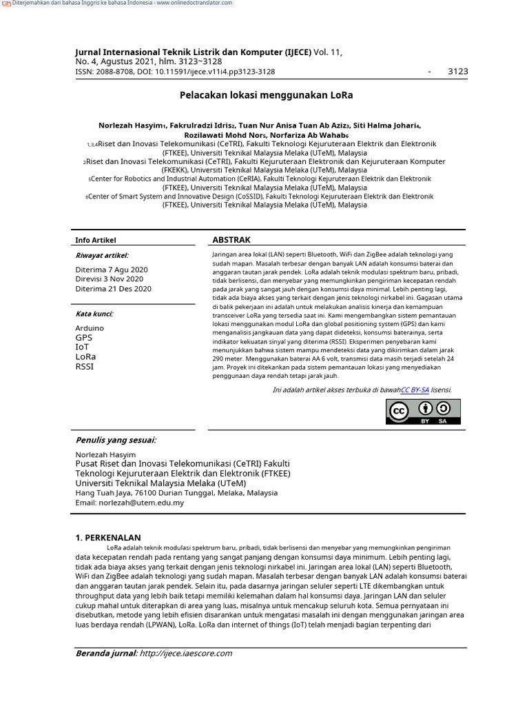 Location Tracking Using LoRa - En.id | PDF
