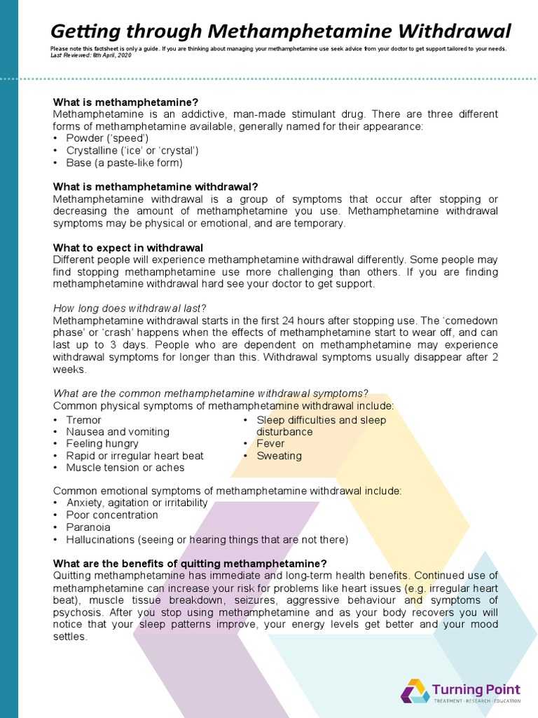 TP - Getting Through Methamphetamine Withdrawal | PDF | Methamphetamine ...