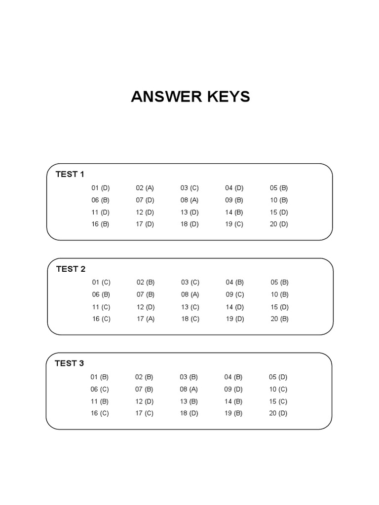 Practice Toeic Part 5 - Keys | PDF