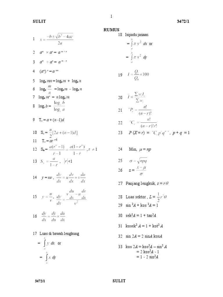 Rumus | PDF