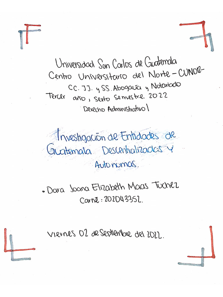 INVESTIGACIÓN ENTIDADES DE GUATEMALA DESCENTRALIZADAS Y AUTONOMAS DARA ...