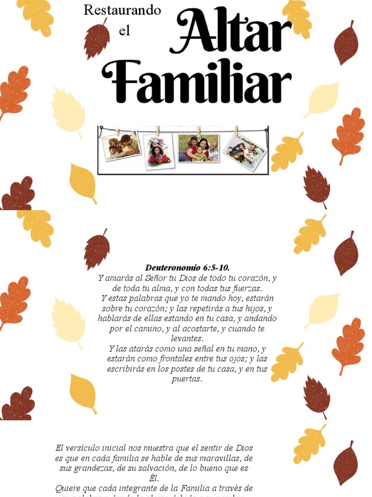 Renovando El Altar Familiar | PDF