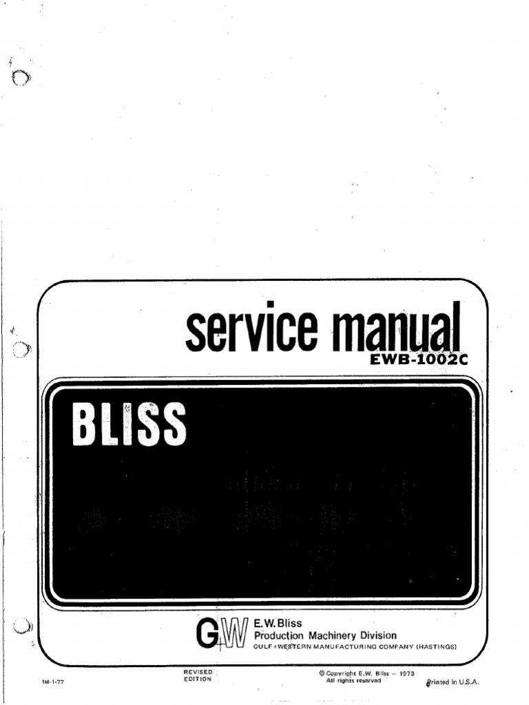 Bliss c22-c60 Service Manual | PDF