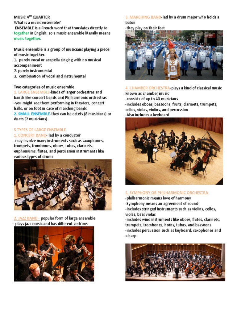 Music 4TH Q | PDF | Musical Instruments | Musical Compositions
