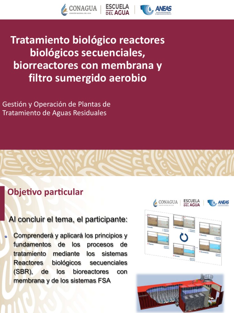 7.12. Tratamiento Biologico Reactores Biologico Secuenciales Biorreactores Con Membrana y Filtro ...