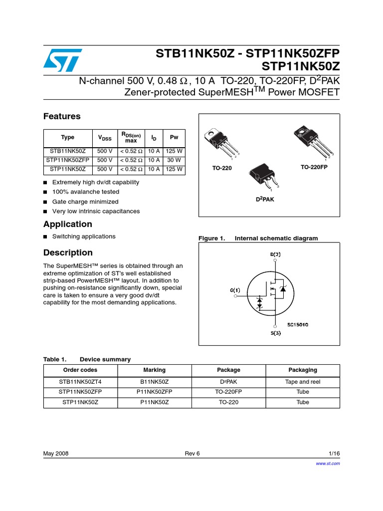 STB 11 NK 50 Z | PDF | Electronic Design | Electrical Resistance And ...